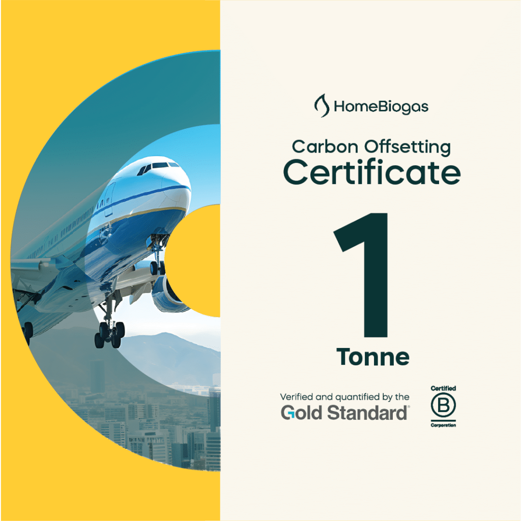 Offset your flights - HomeBiogas