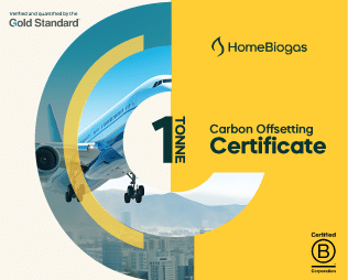 Offset your flights - HomeBiogas